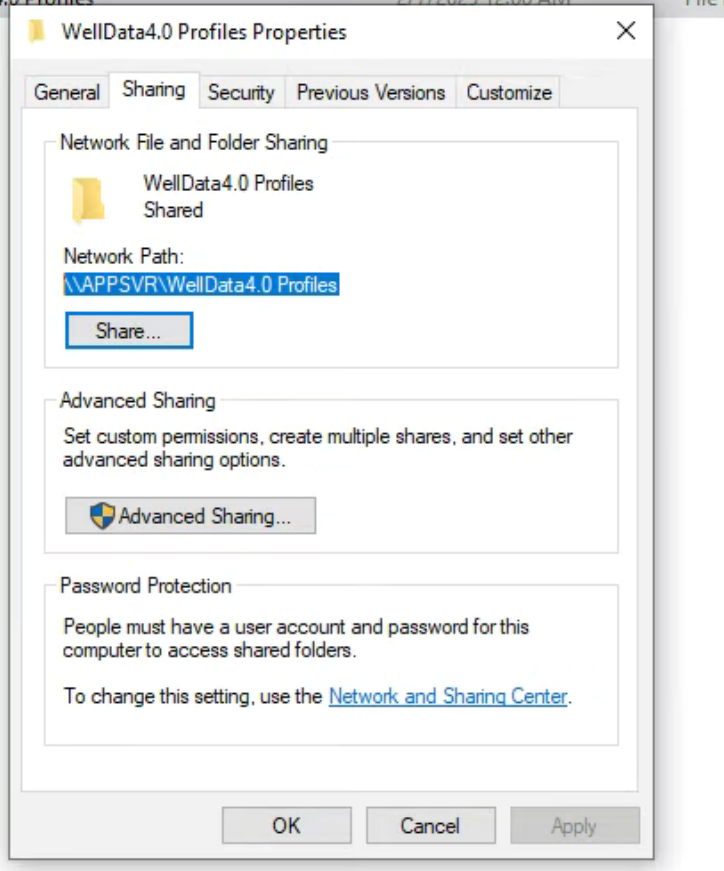 WellData 4.0 Profile Sharing Requests – MDT Support